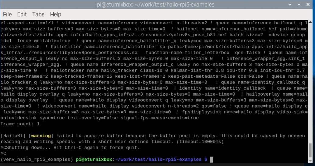 HAILO 8L + Pose Estimation example + HAILO-APPS-INFRA not run - Community Projects - Hailo Community